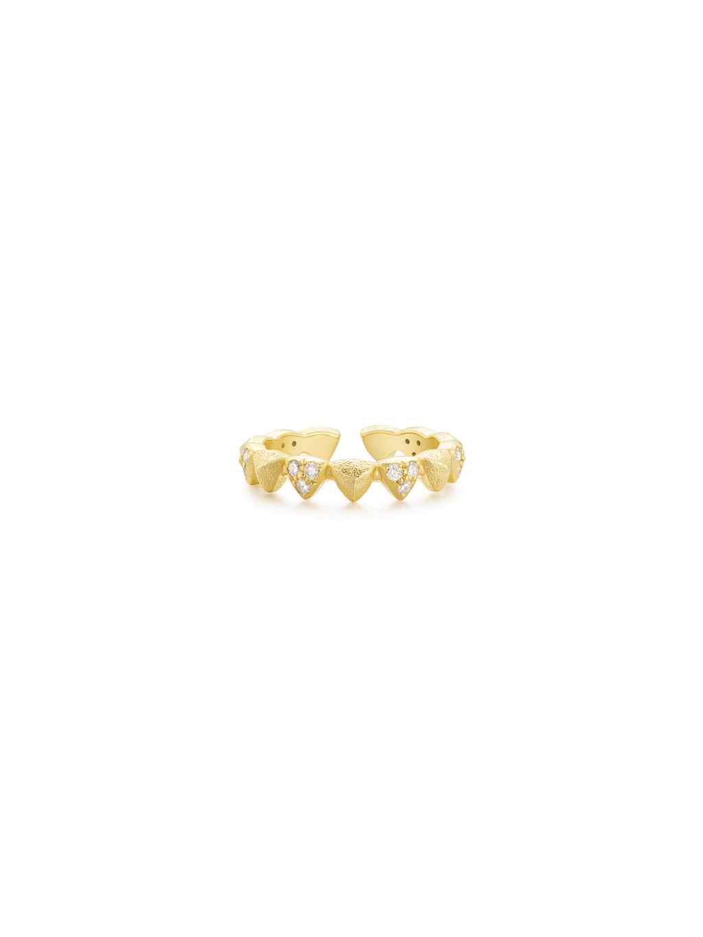 Golden Ray Ring | Orange Cube