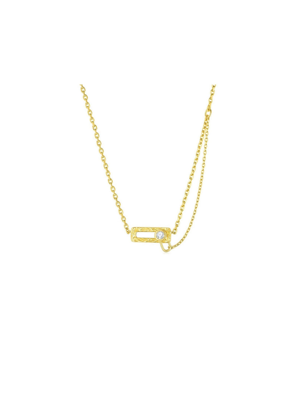 Vitality Lock Necklace | Orange Cube
